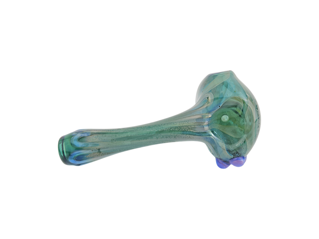 4" Element Lake Green Silver Fume Pipe - Made in USA - WYN Distribution