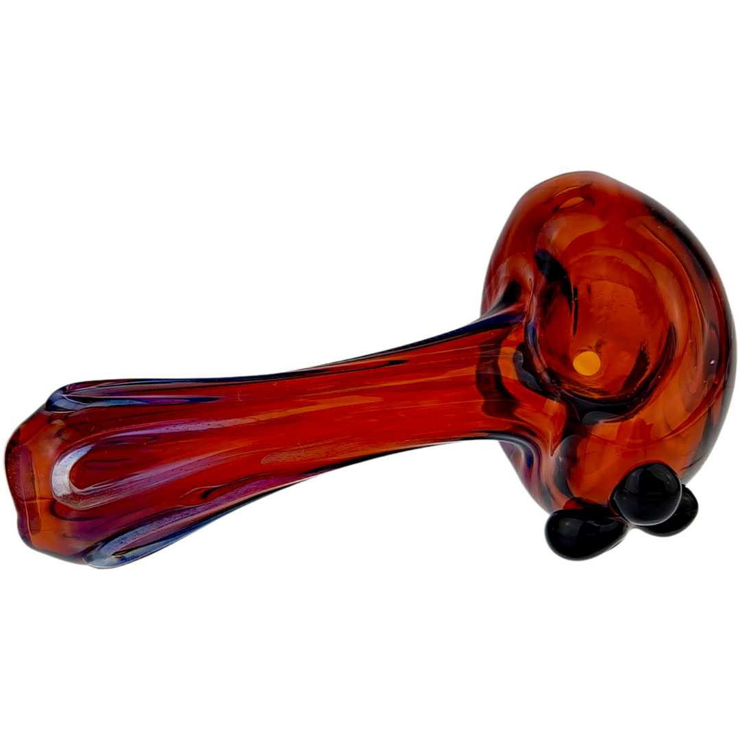 4" Element Amber Silver Fume Pipe - Made in USA - WYN Distribution