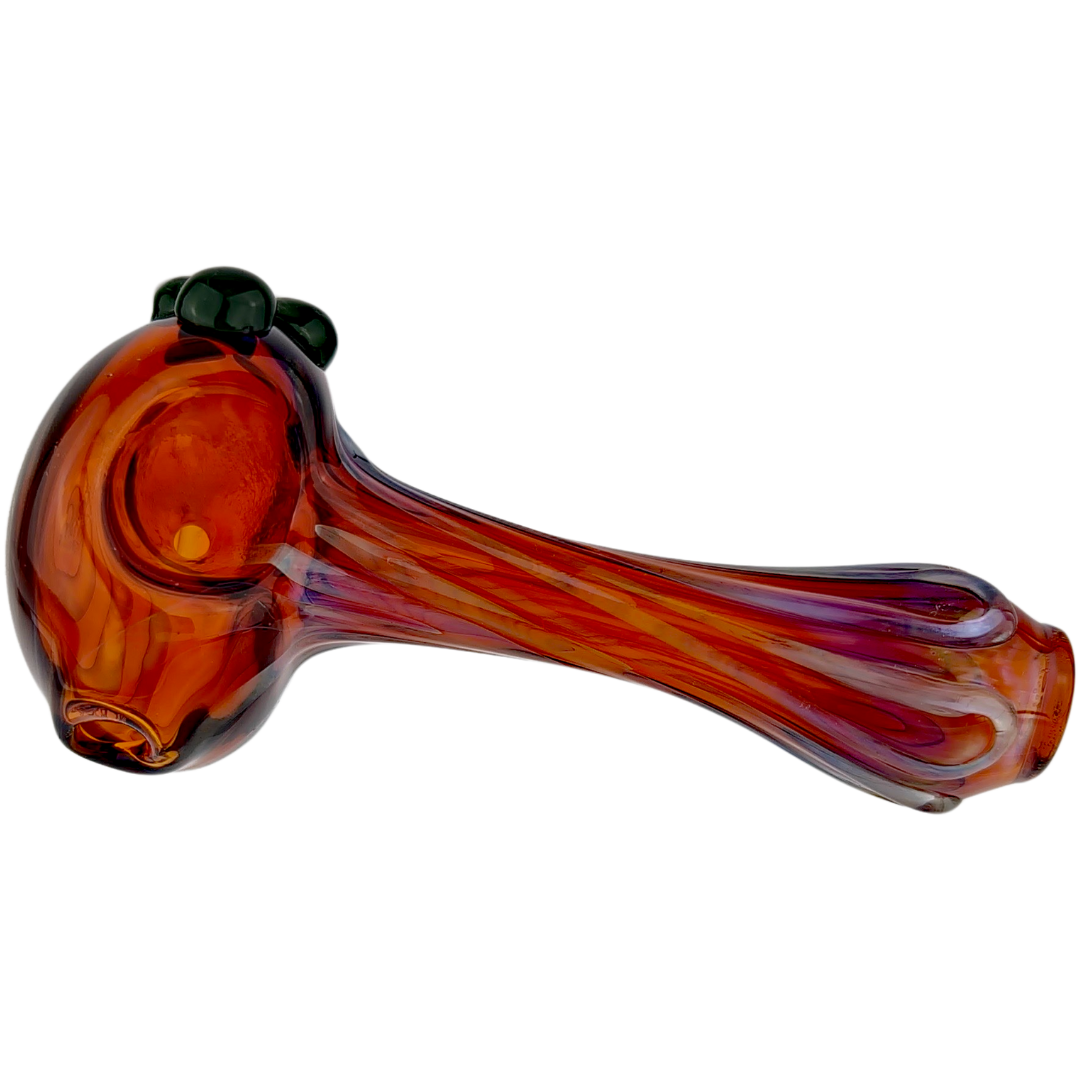 4" Element Amber Silver Fume Pipe - Made in USA - WYN Distribution