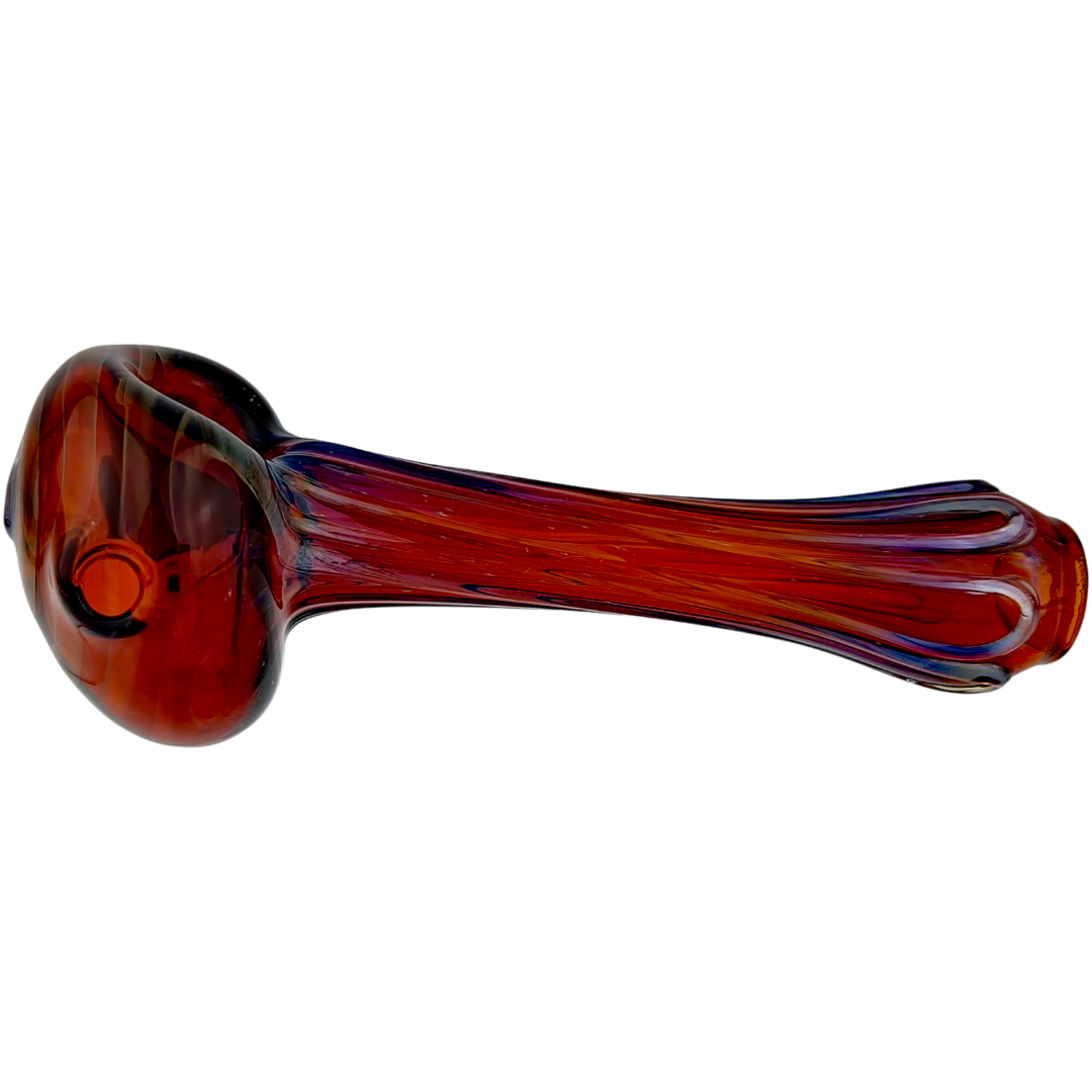 4" Element Amber Silver Fume Pipe - Made in USA - WYN Distribution