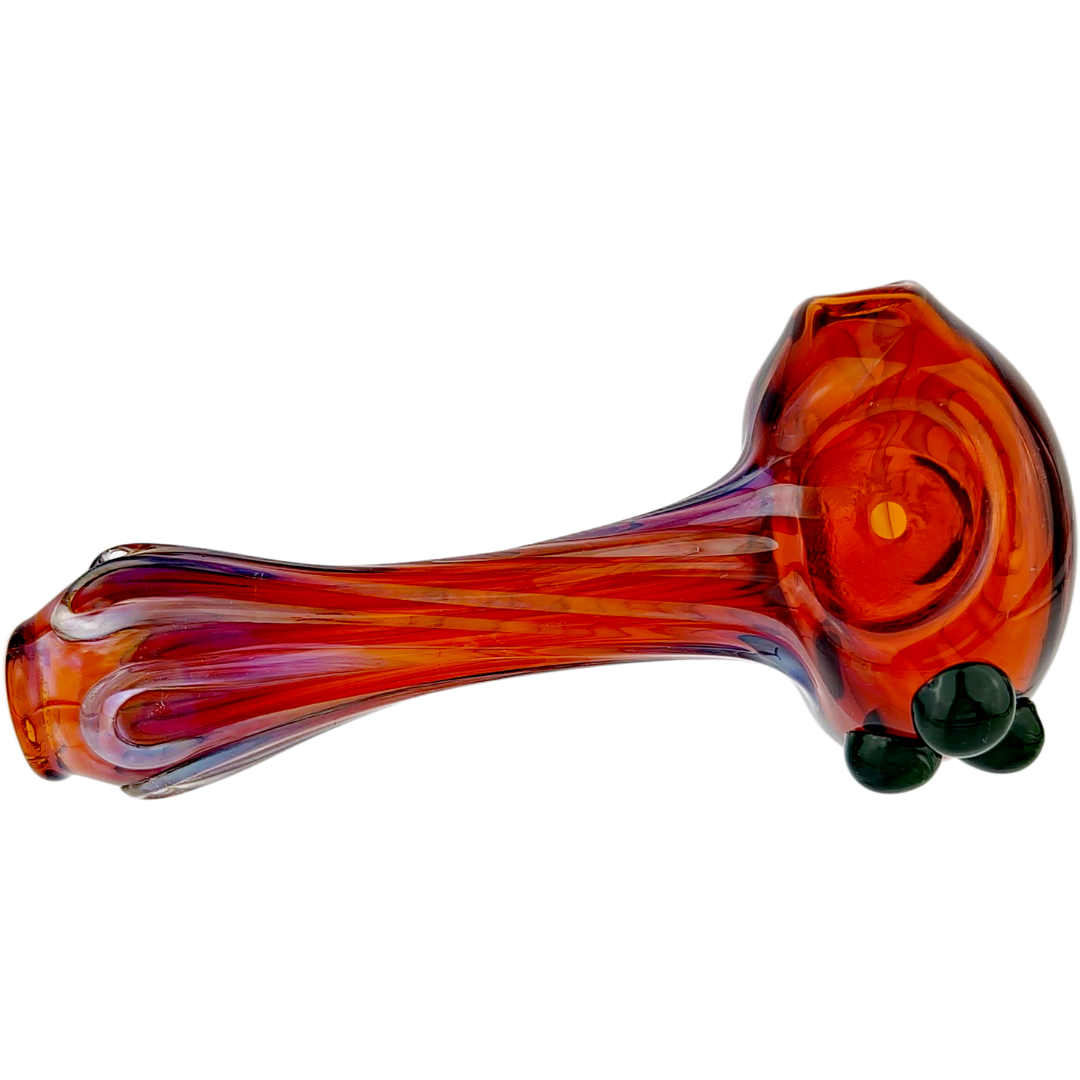 4" Element Amber Silver Fume Pipe - Made in USA - WYN Distribution