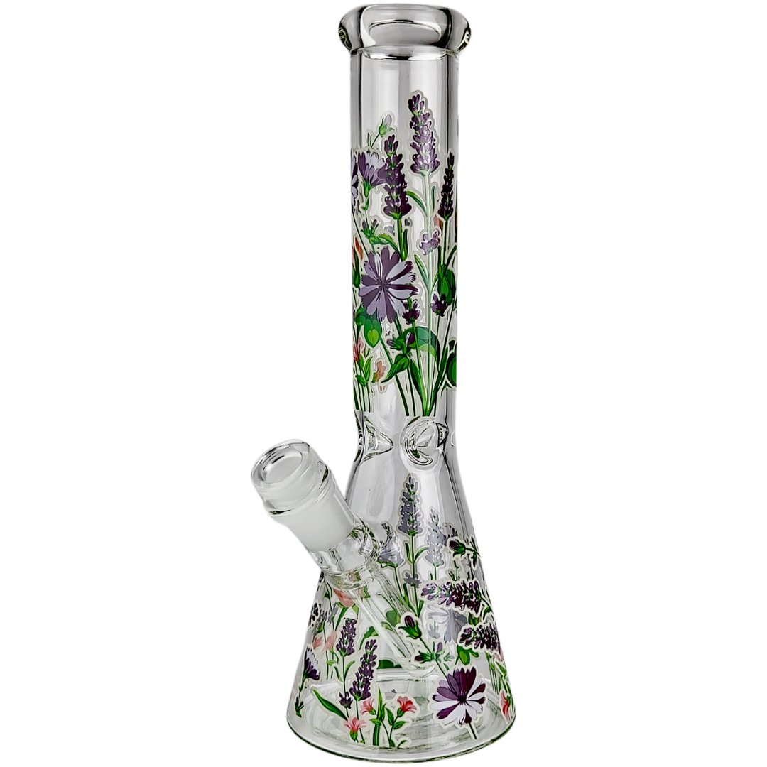 10" Flower Decal Beaker - WYN Distribution