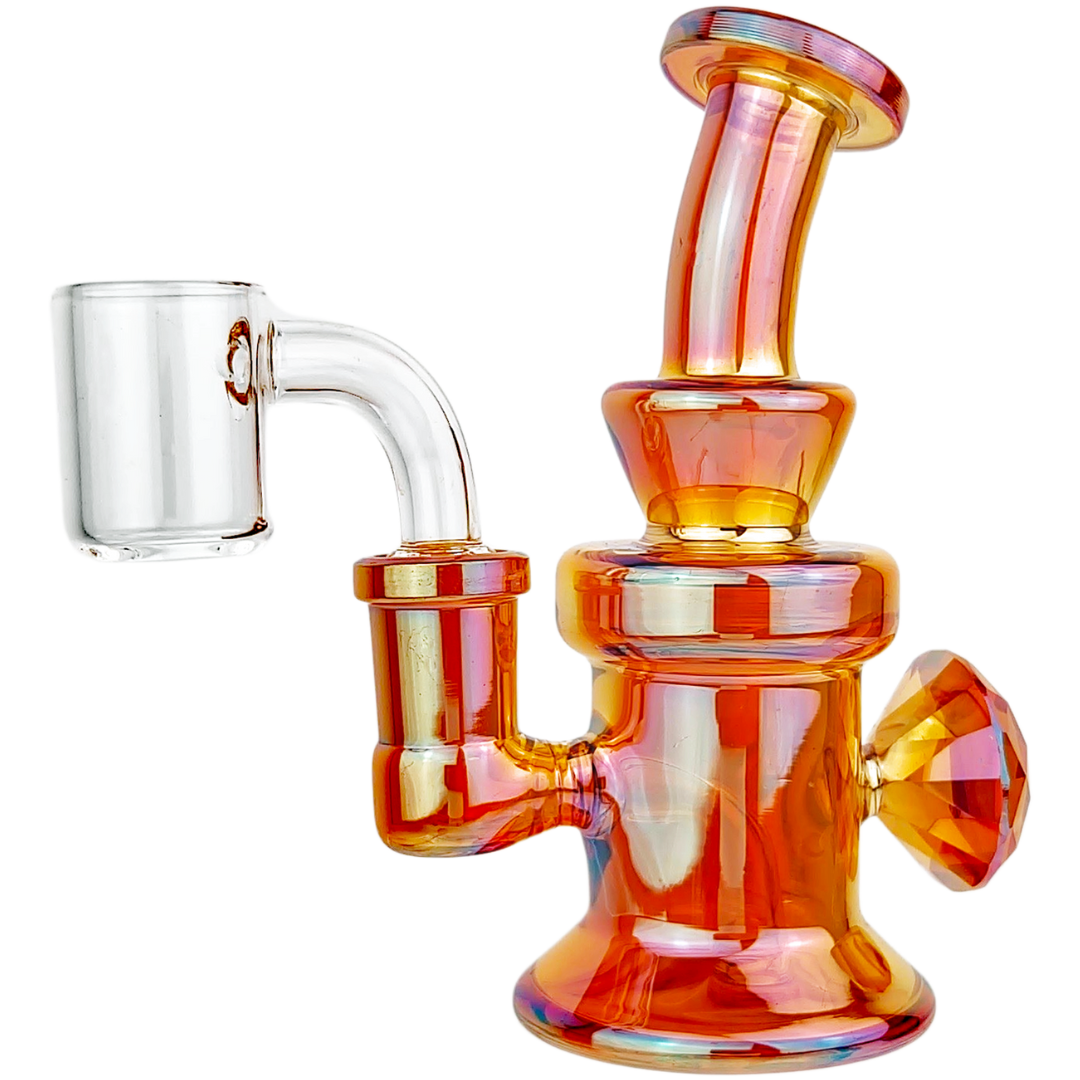 5″ Iridescent Facet Diamond Rig | WYN Distribution