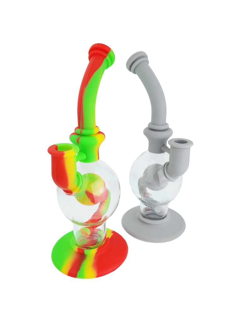 7.5" Silicone w/ Glass Globe Rig - WYN Distribution