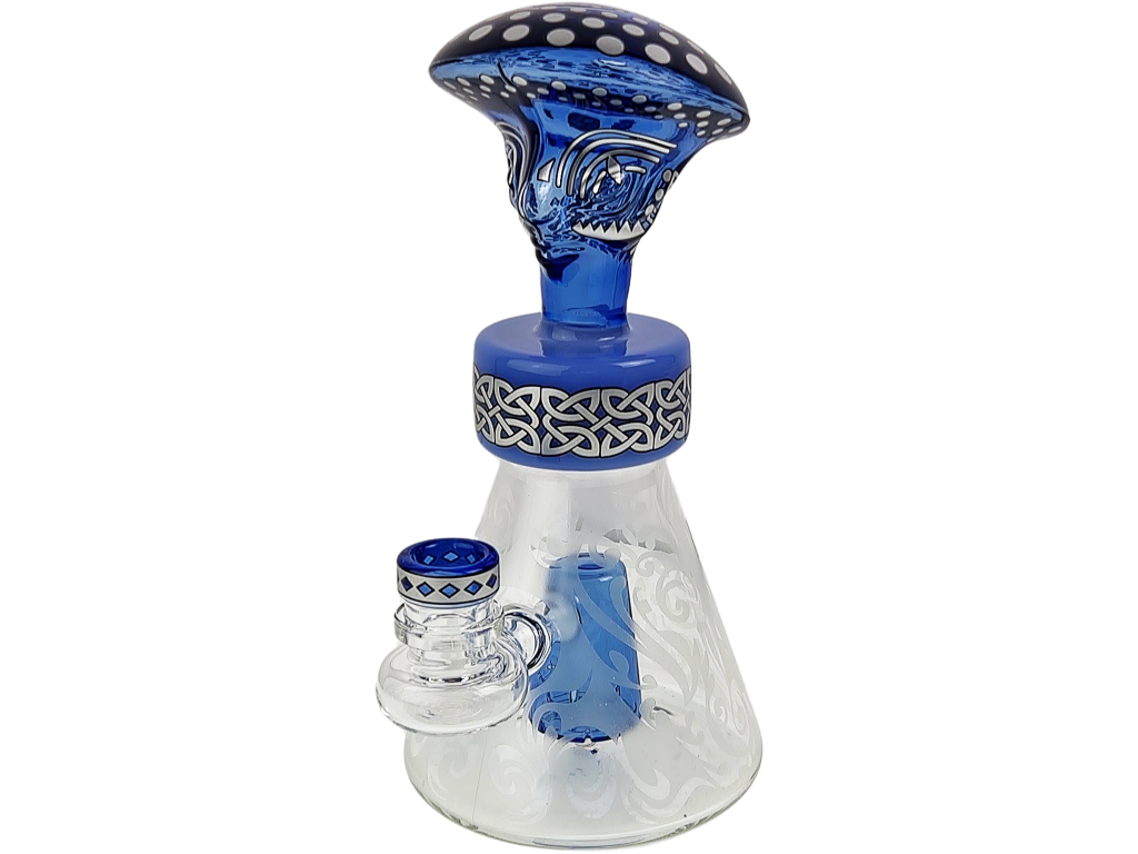 8" Decal Sculpted Head Cone Base Rig - WYN Distribution