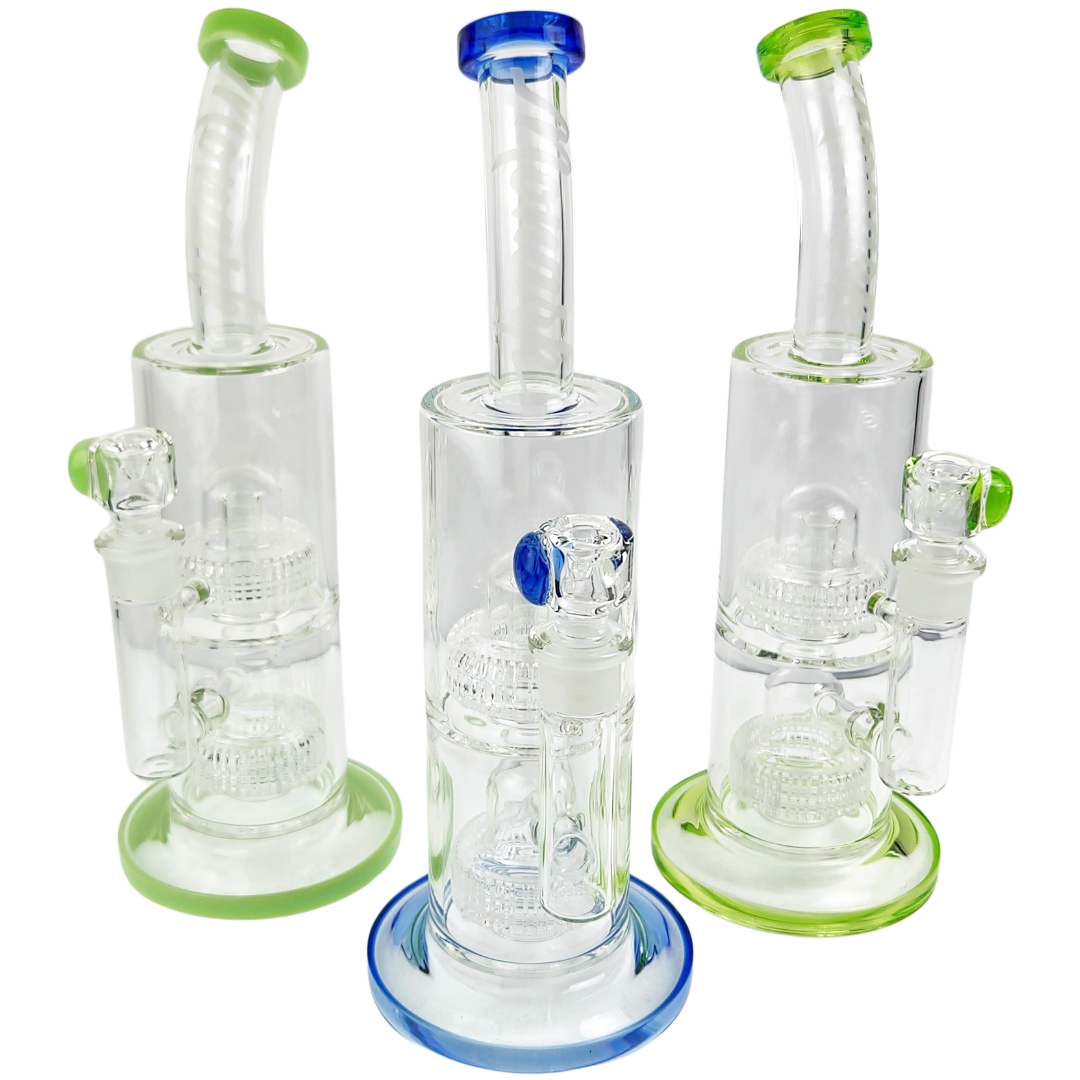 13.5" Monark Double Stereo Matrix Bong - WYN Distribution
