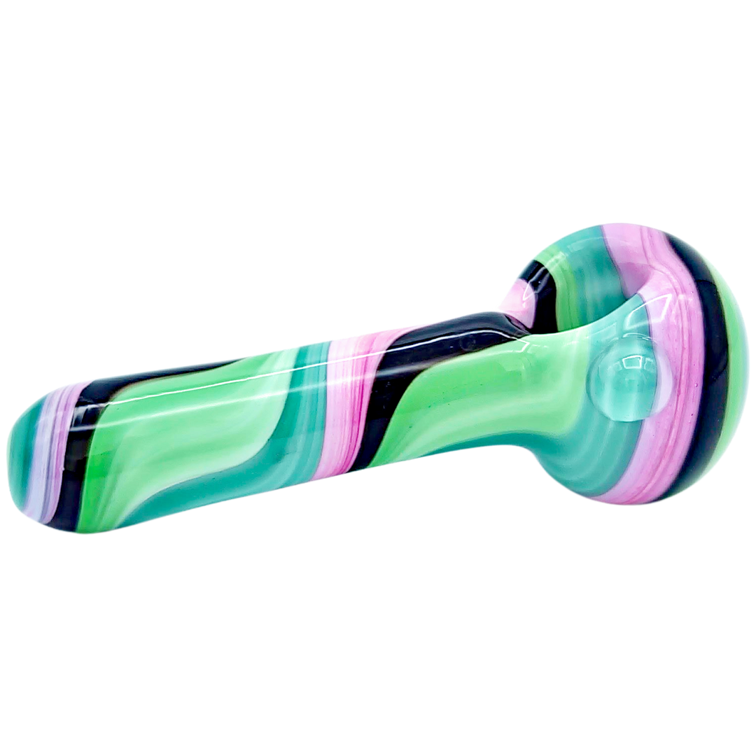 4.5″ Multicolor Spiral Glass Hand Pipe | WYN Distribution